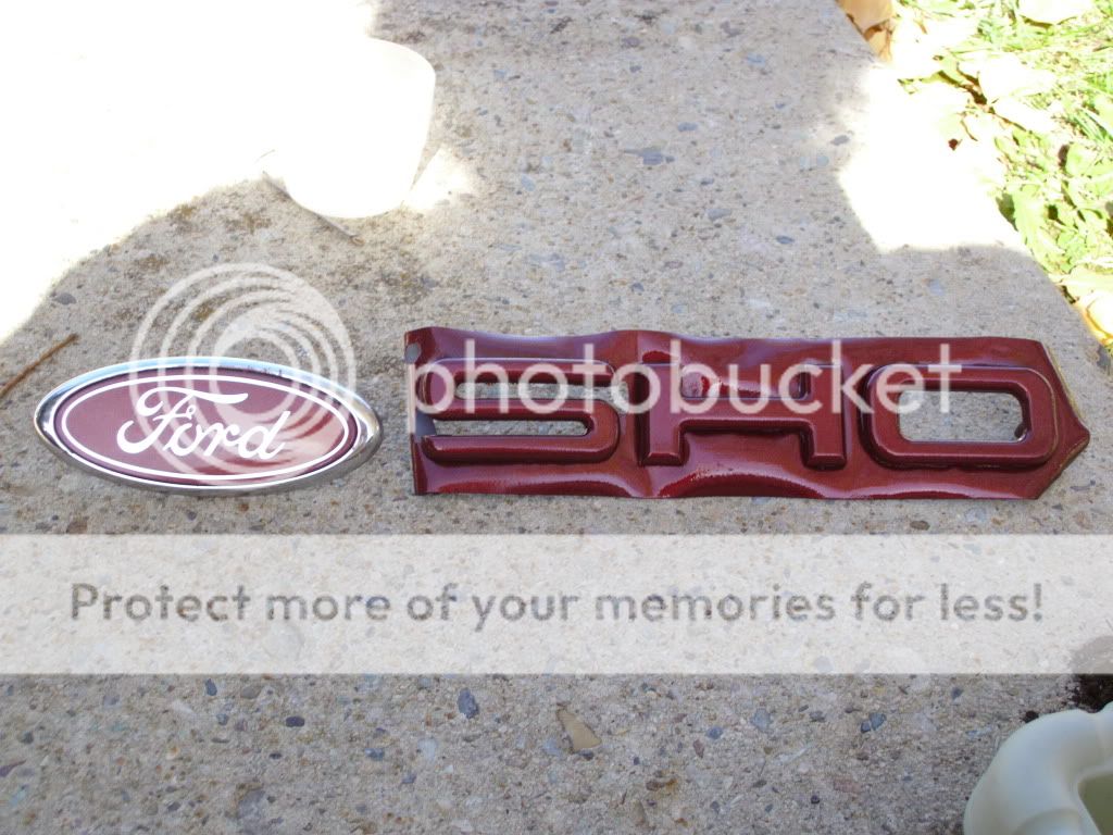 QuinnSHO How To: Custom Painted Ford Emblems | Taurus Car Club of ...