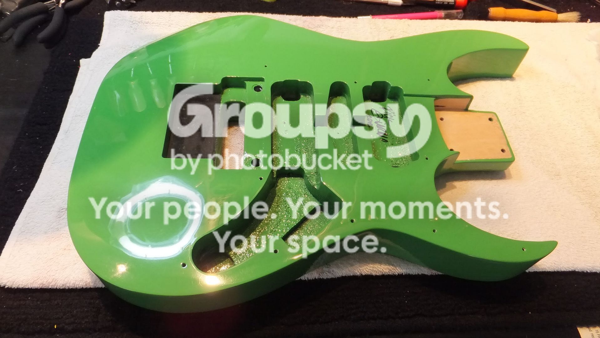 GuitarGuru Green 7 String | Ibanez JEM Forum