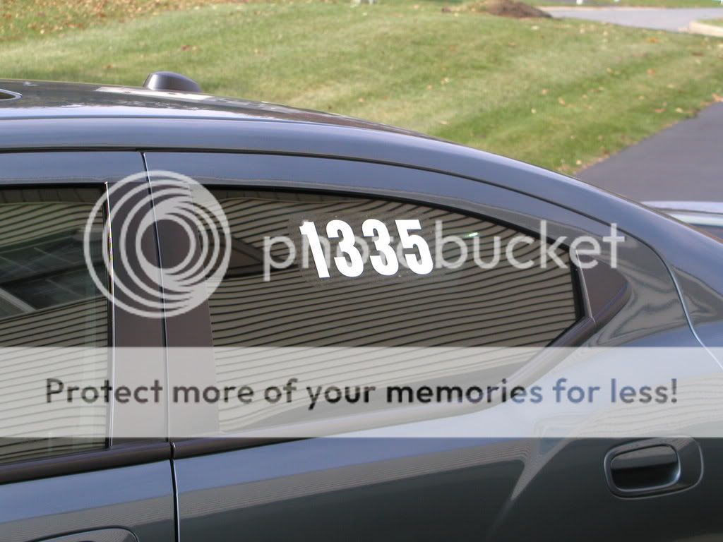 Drag Racing Static Cling Numbers | Charger Forums